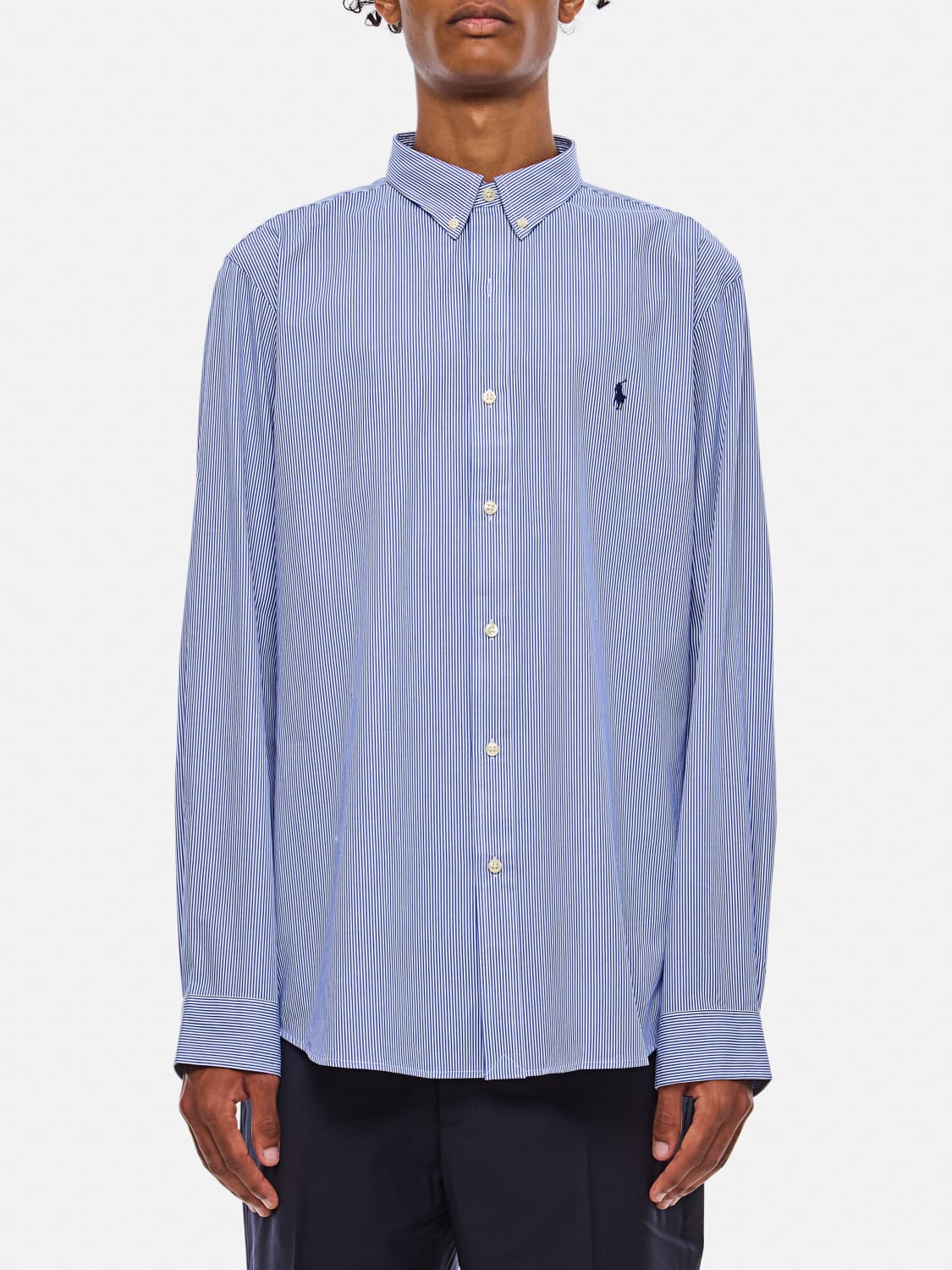POLO RALPH LAUREN: Shirt men - Gnawed Blue | Polo Ralph Lauren shirt 710928254 online at GIGLIO.COM