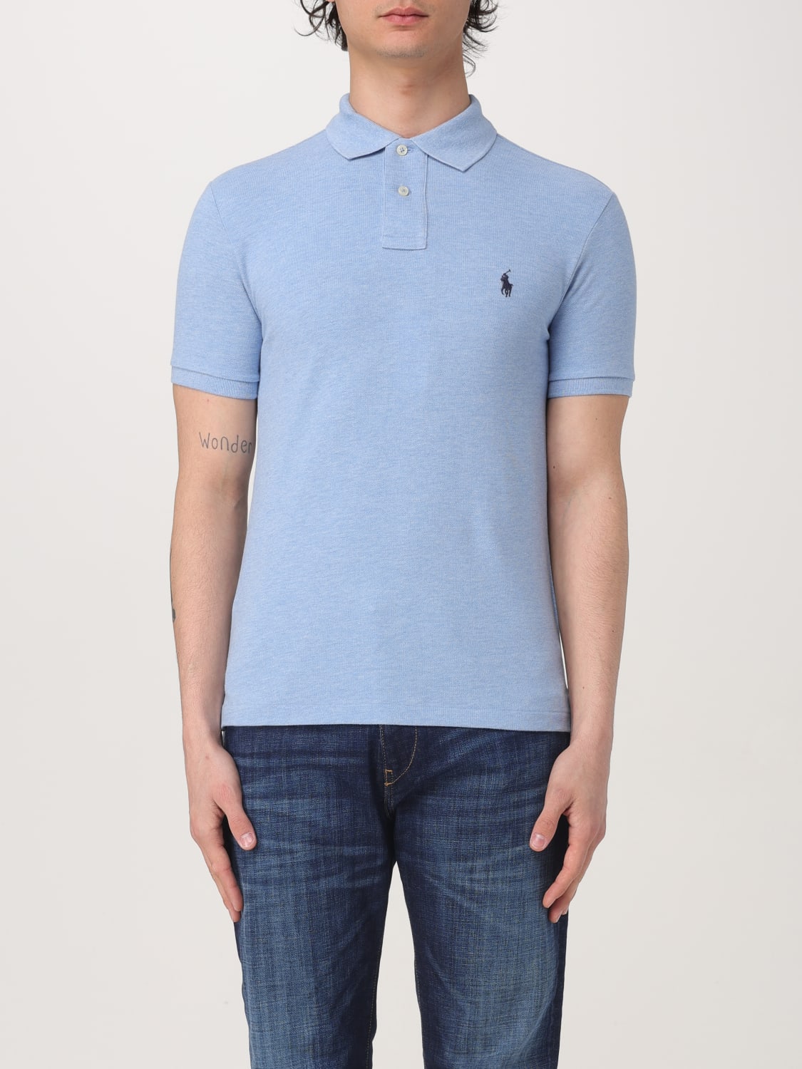 POLO RALPH LAUREN: Polo shirt men - Turquoise | Polo Ralph Lauren polo shirt 710548797 online at ...