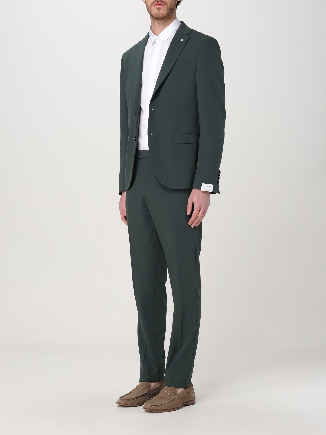 MANUEL RITZ: Suit men - Green | Manuel Ritz suit 3832A3109253104 online ...