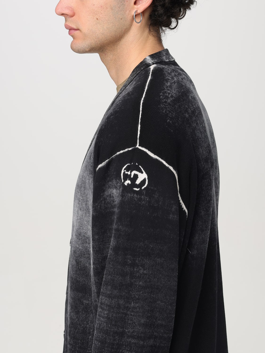 DIESEL: Sweater men - Black | Diesel cardigan A111900BEAR online at ...