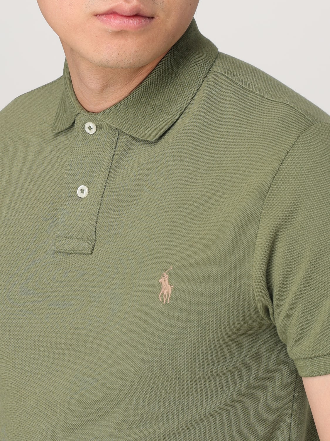 POLO RALPH LAUREN: Polo shirt men - Green | Polo Ralph Lauren polo shirt 710536856 online at ...