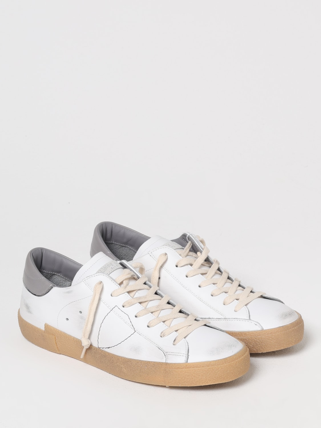 PHILIPPE MODEL: Shoes men - Mouse Grey | Philippe Model sneakers PRLU ...