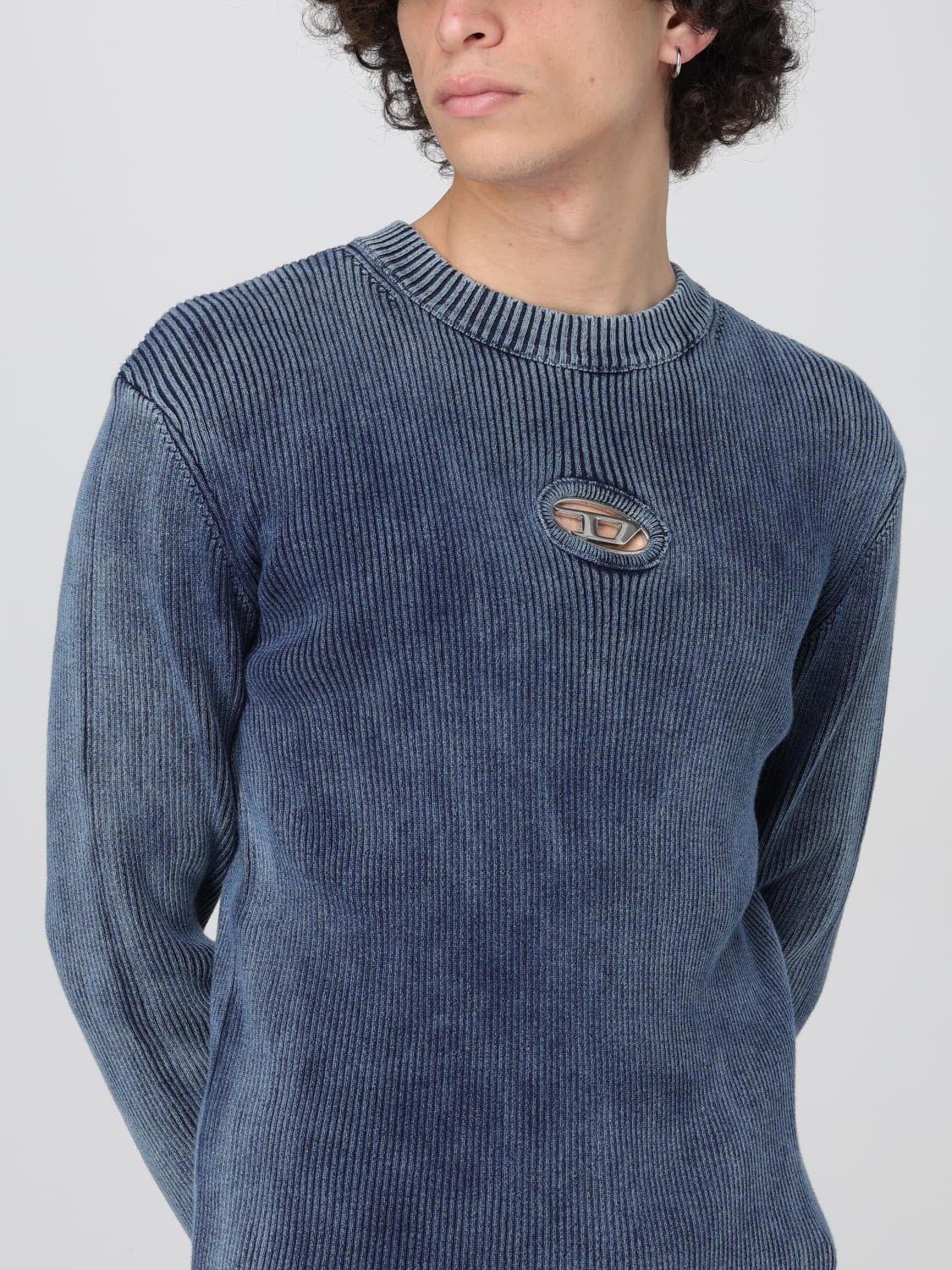DIESEL: Cardigan men - Blue | Diesel sweater A175120ANAH online at ...