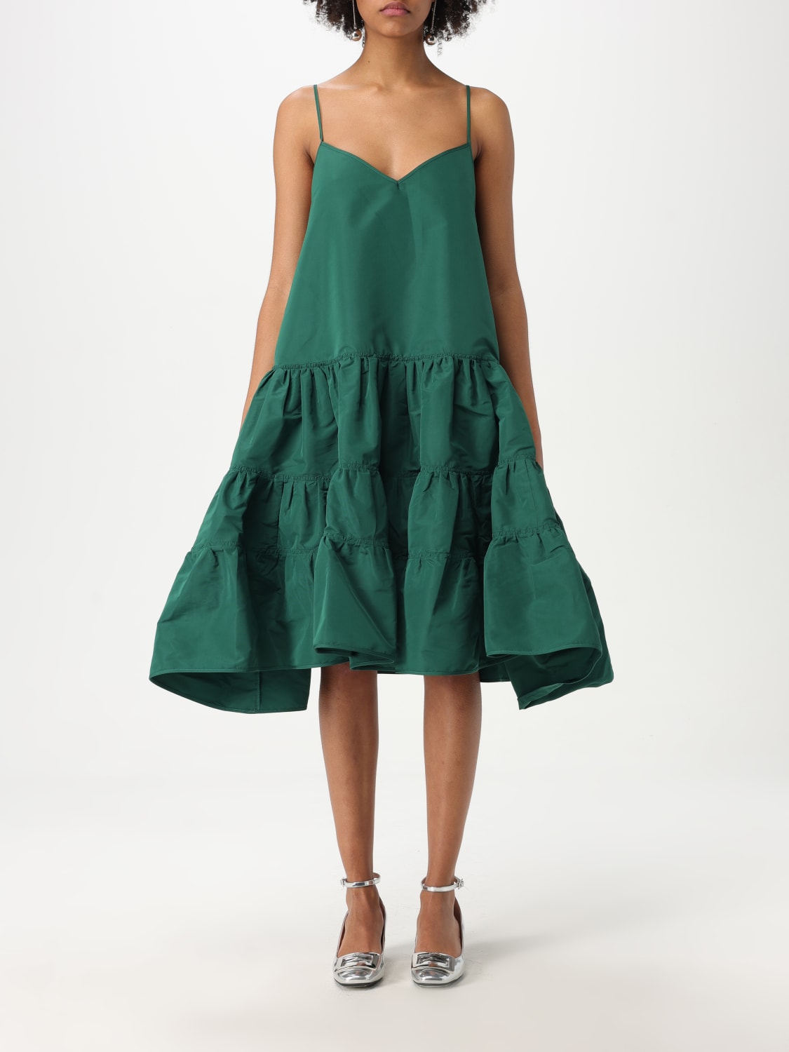 N° 21: Dress woman - Green | N° 21 dress H1015844 online at GIGLIO.COM