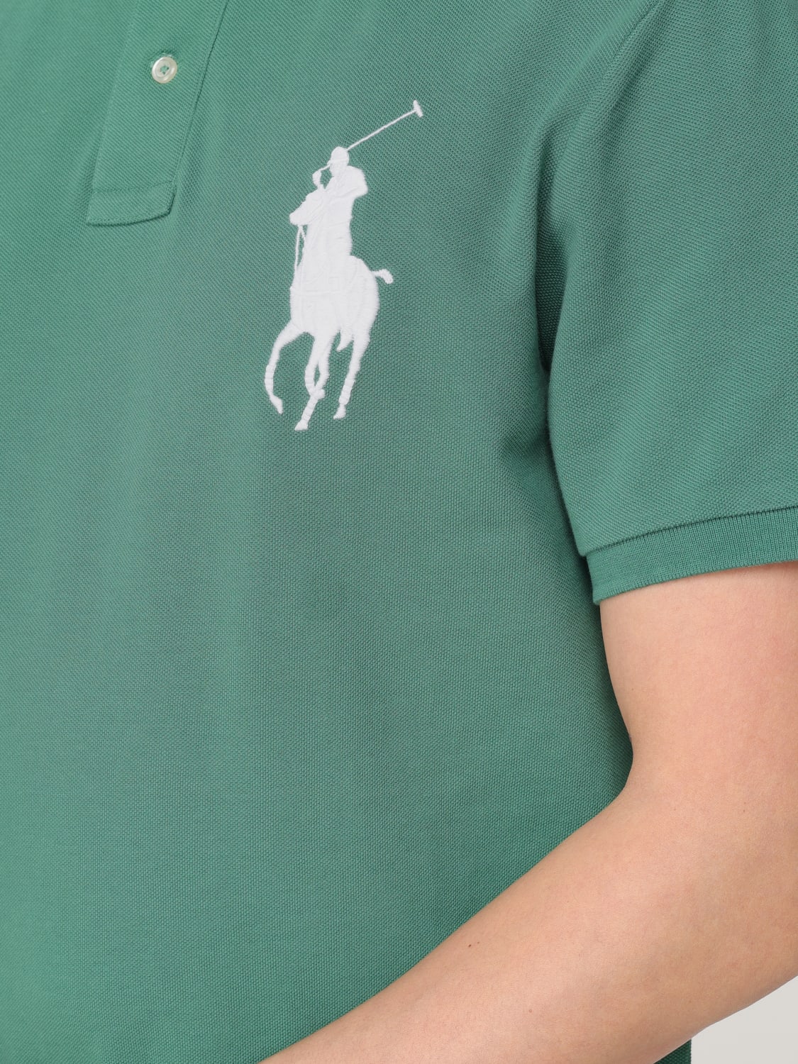 POLO RALPH LAUREN: Polo shirt men - Green | Polo Ralph Lauren polo shirt 710969625 online at ...