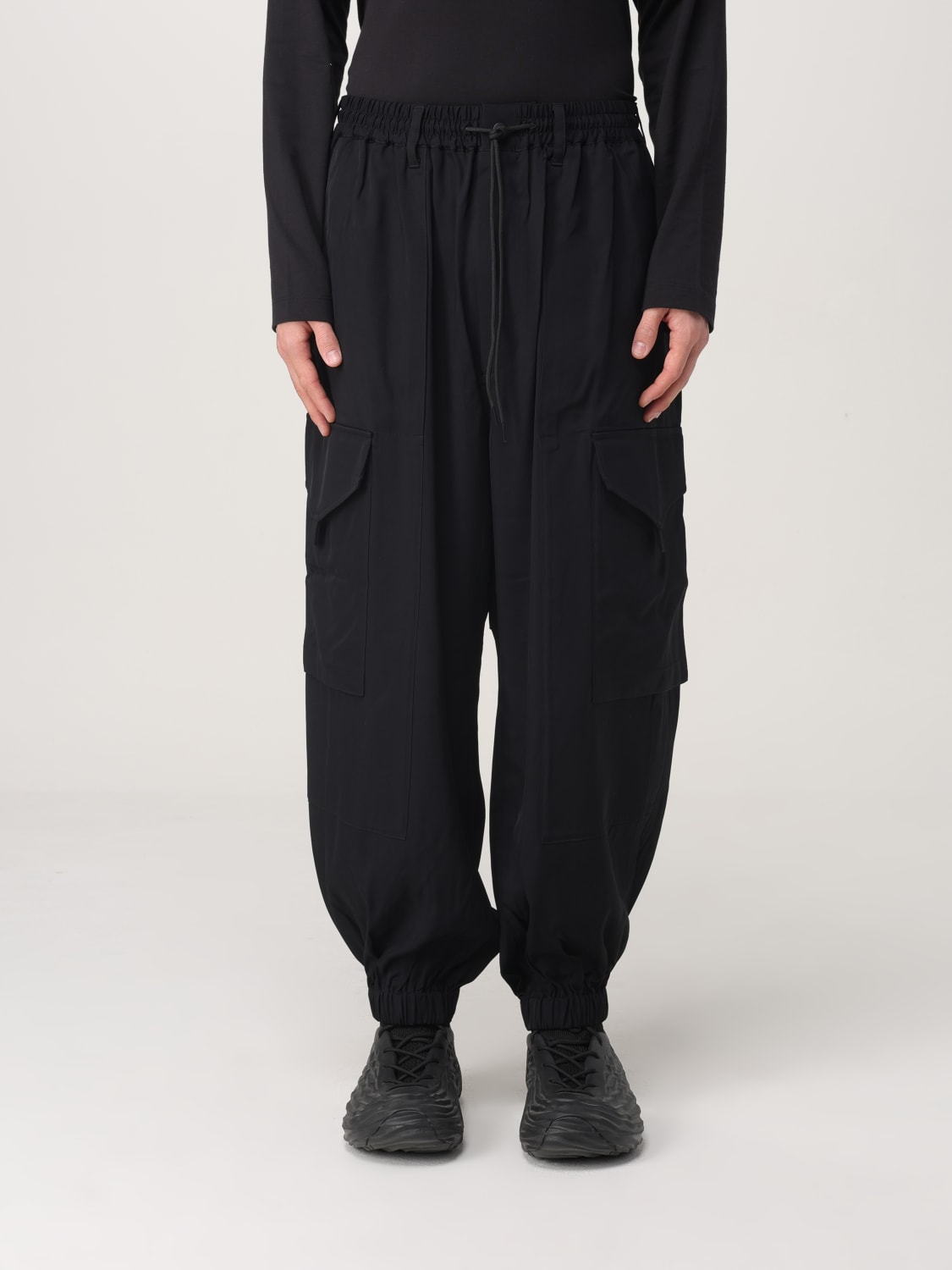 Y-3: Pants men - Black | Y-3 pants JN4872 online at GIGLIO.COM