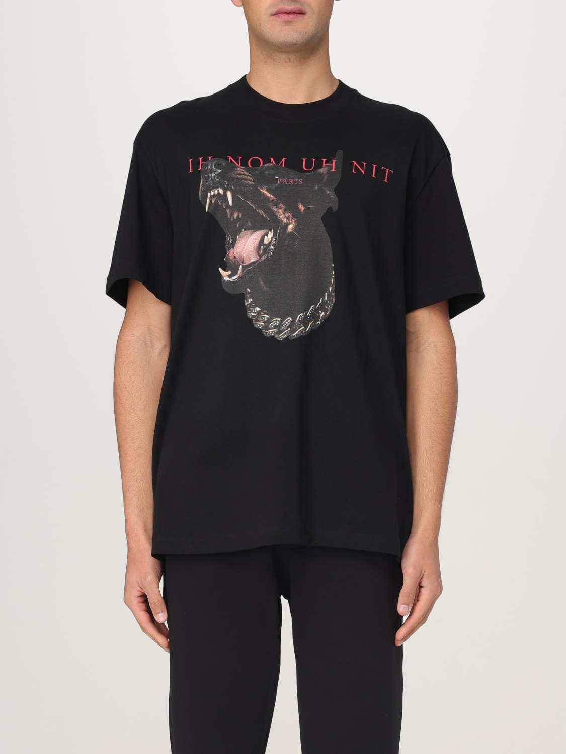 IH NOM UH NIT: T-shirt men - Black | Ih Nom Uh Nit t-shirt NUS25242 ...