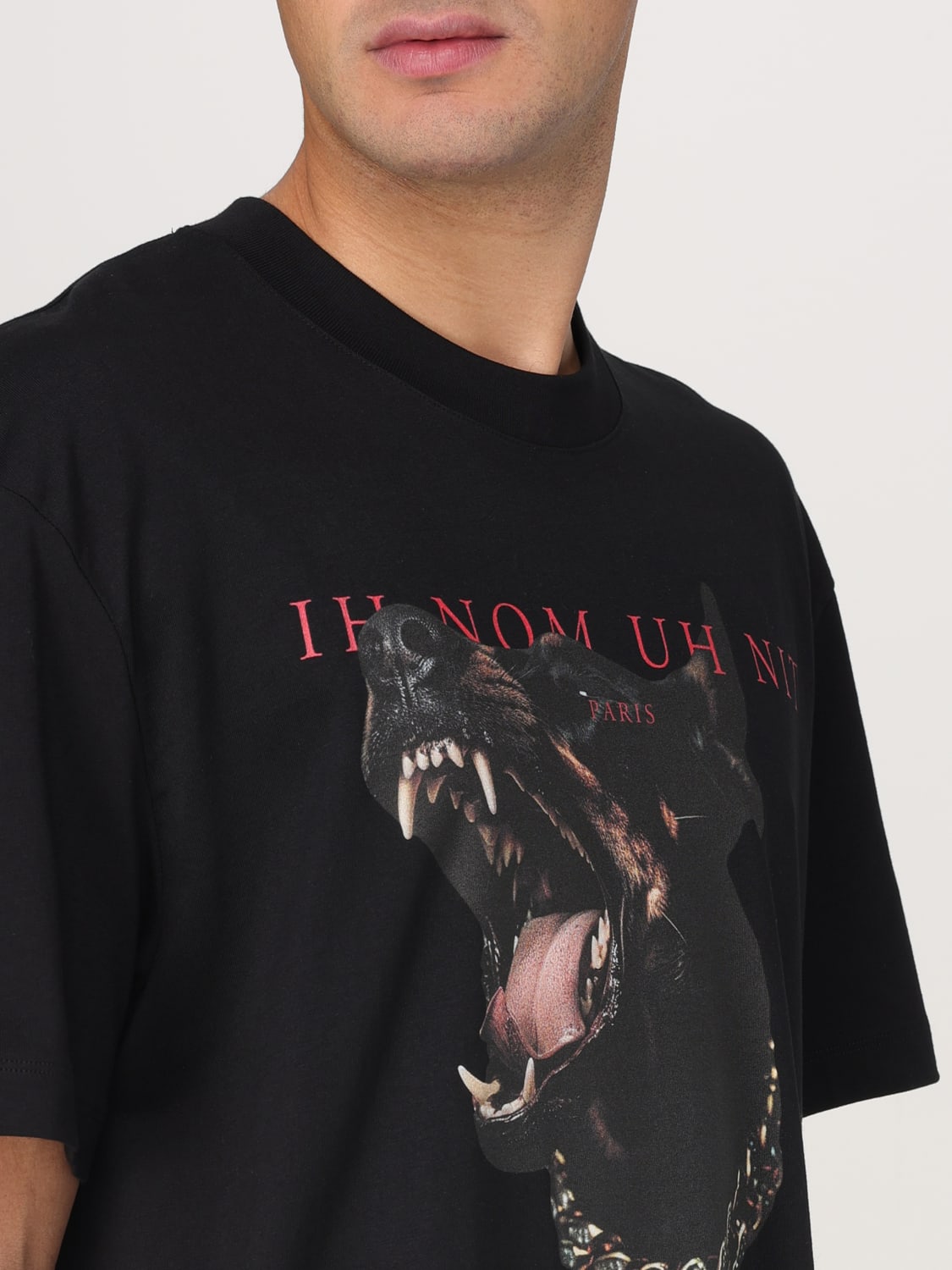 IH NOM UH NIT: T-shirt men - Black | Ih Nom Uh Nit t-shirt NUS25242 ...