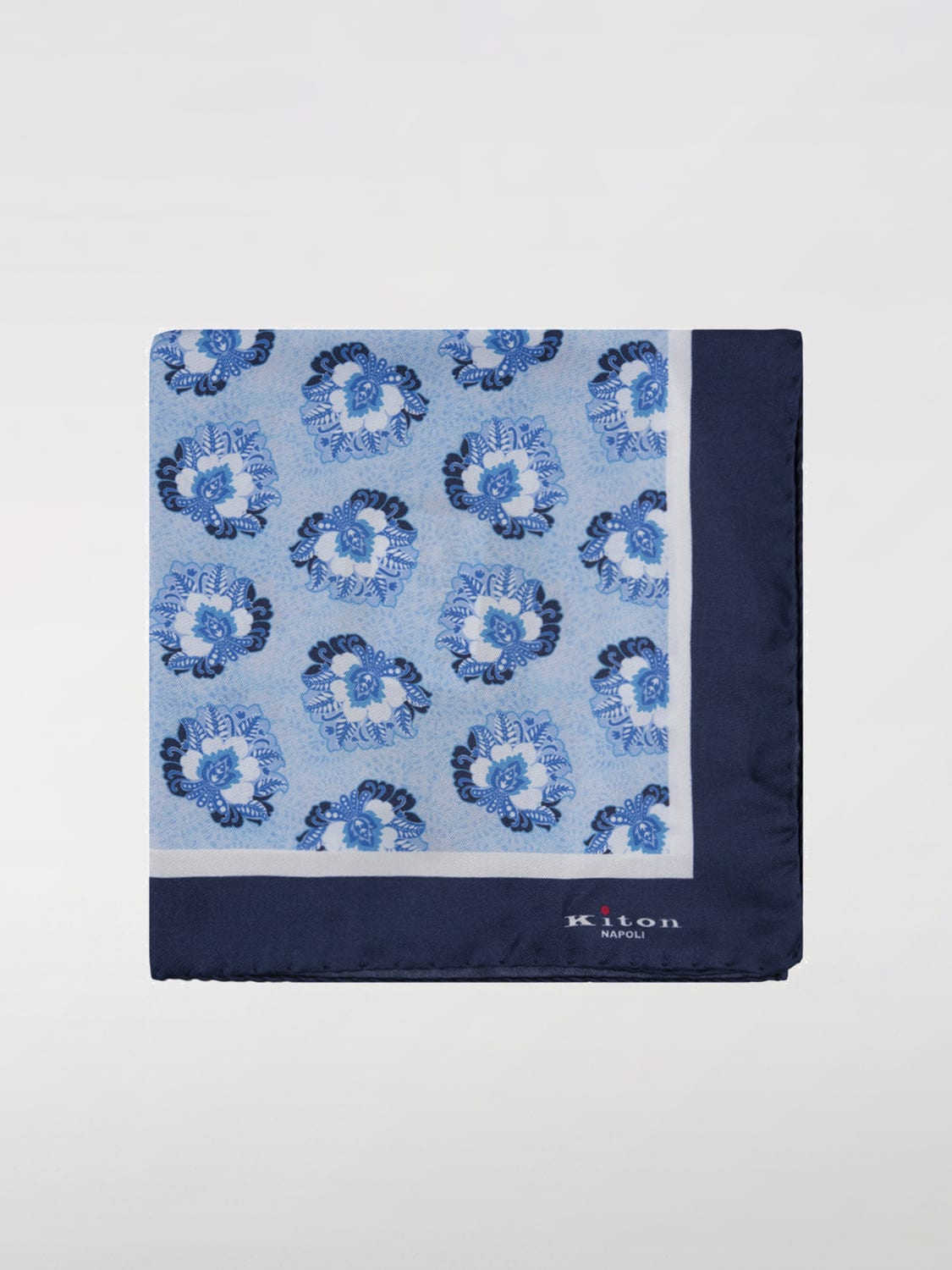 KITON: Bags men - Blue | Kiton pocket square UPOCHCK0700F01 online at ...