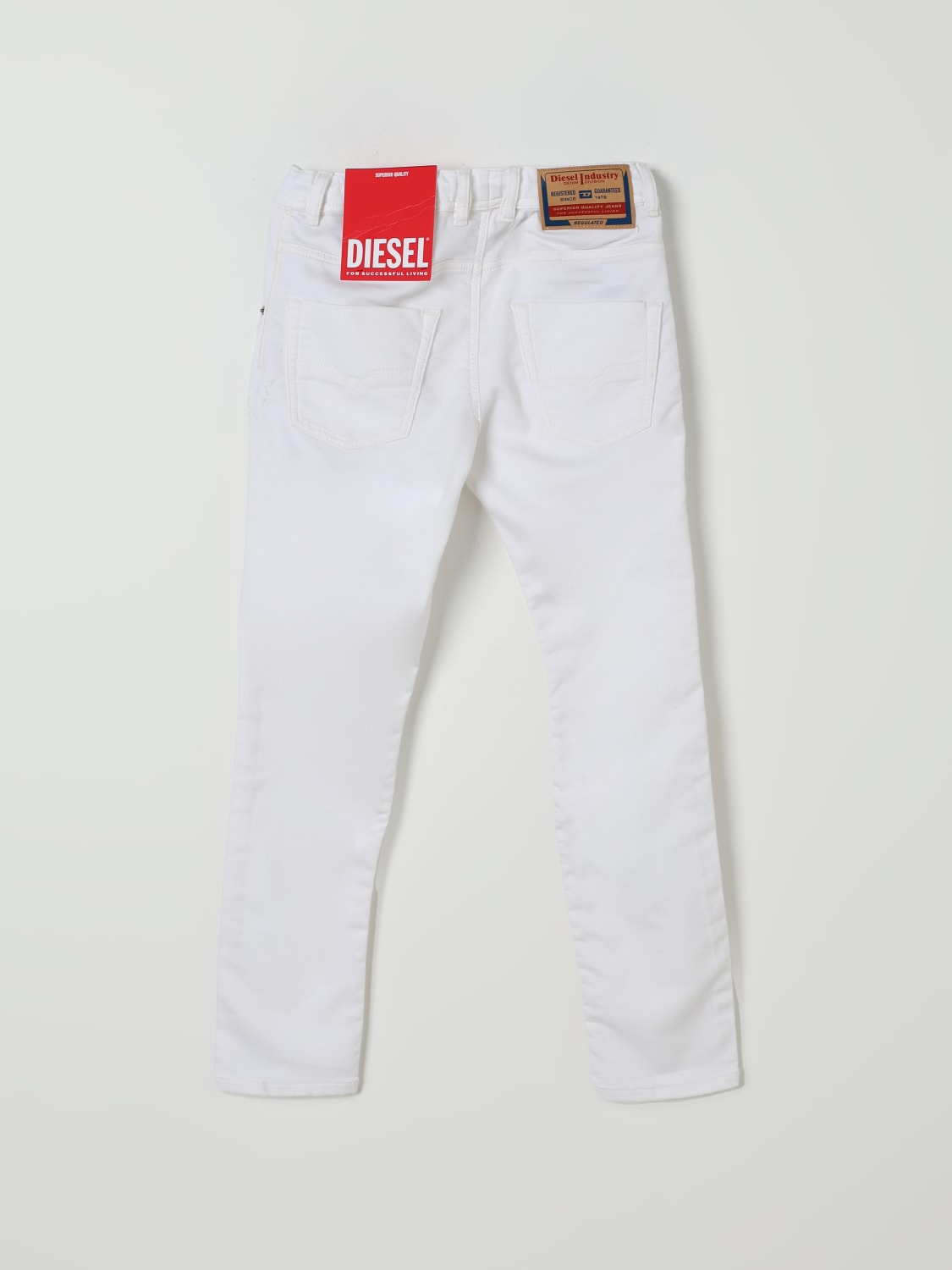 Diesel Outlet: Pants kids - White | Diesel jeans 00J3AJKXBPG online at ...