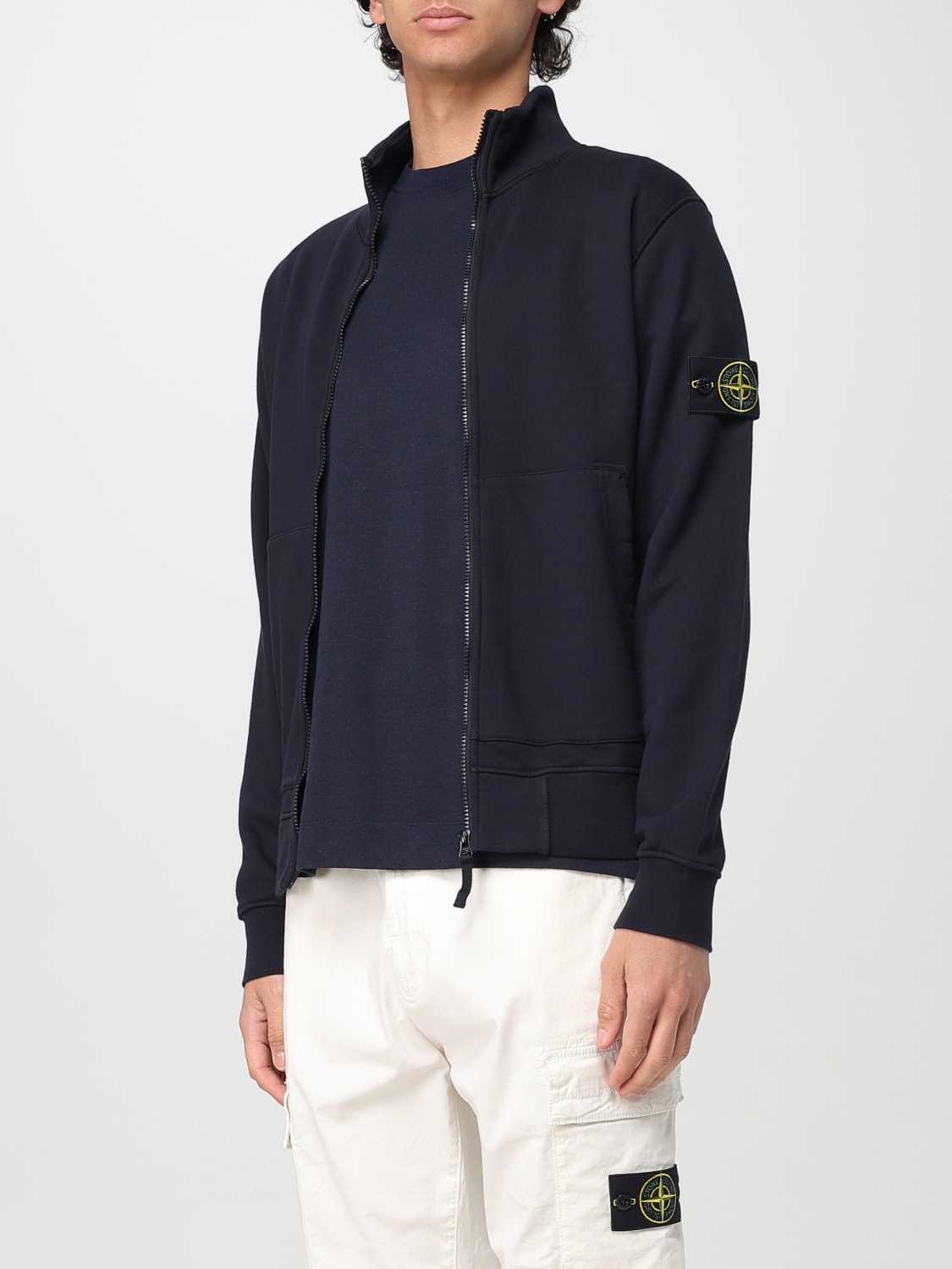 STONE ISLAND:スウェットシャツ メンズ - ブルー | GIGLIO.COM STONE ISLAND:スウェットシャツ メンズ - ブルー | GIGLIO.COM