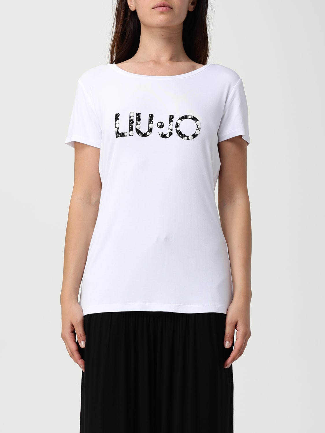 LIU JO: T-shirt woman - White | Liu Jo t-shirt VA5156JS360 online at GIGLIO.COM