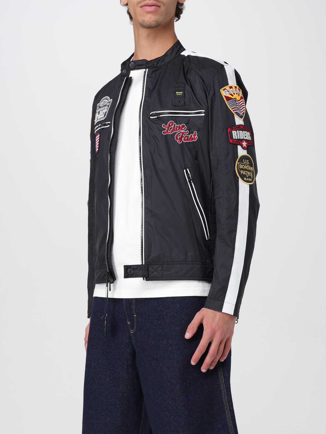 BLAUER: Coat men - Black | Blauer jacket 25SBLUC01115007105 online at ...