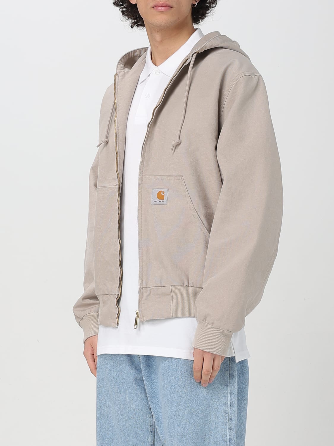 CARHARTT WIP: Jacket men - Beige | Carhartt Wip jacket I034820 online ...