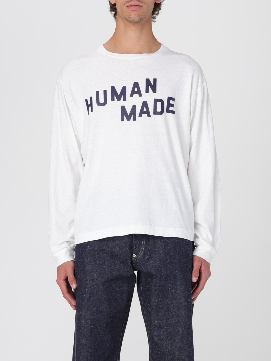 HUMAN MADE: Jumper men - White | Human Made t-shirt HM29CS022 online at ...