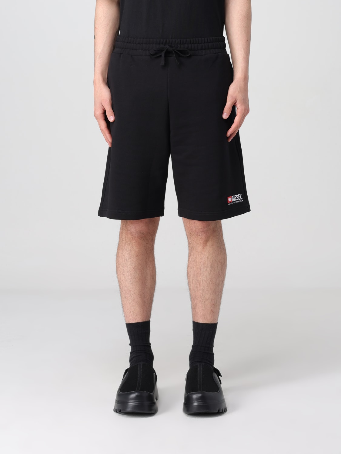 DIESEL: Short men - Black | Diesel shorts A037600GEAD online at GIGLIO.COM