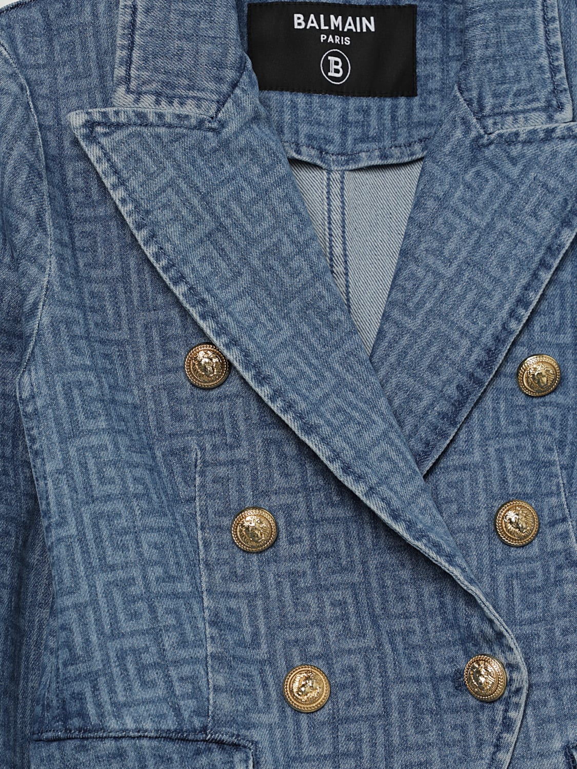 BALMAIN: Jacket kids - Gnawed Blue | Balmain blazer BW2A34Z2867 online ...