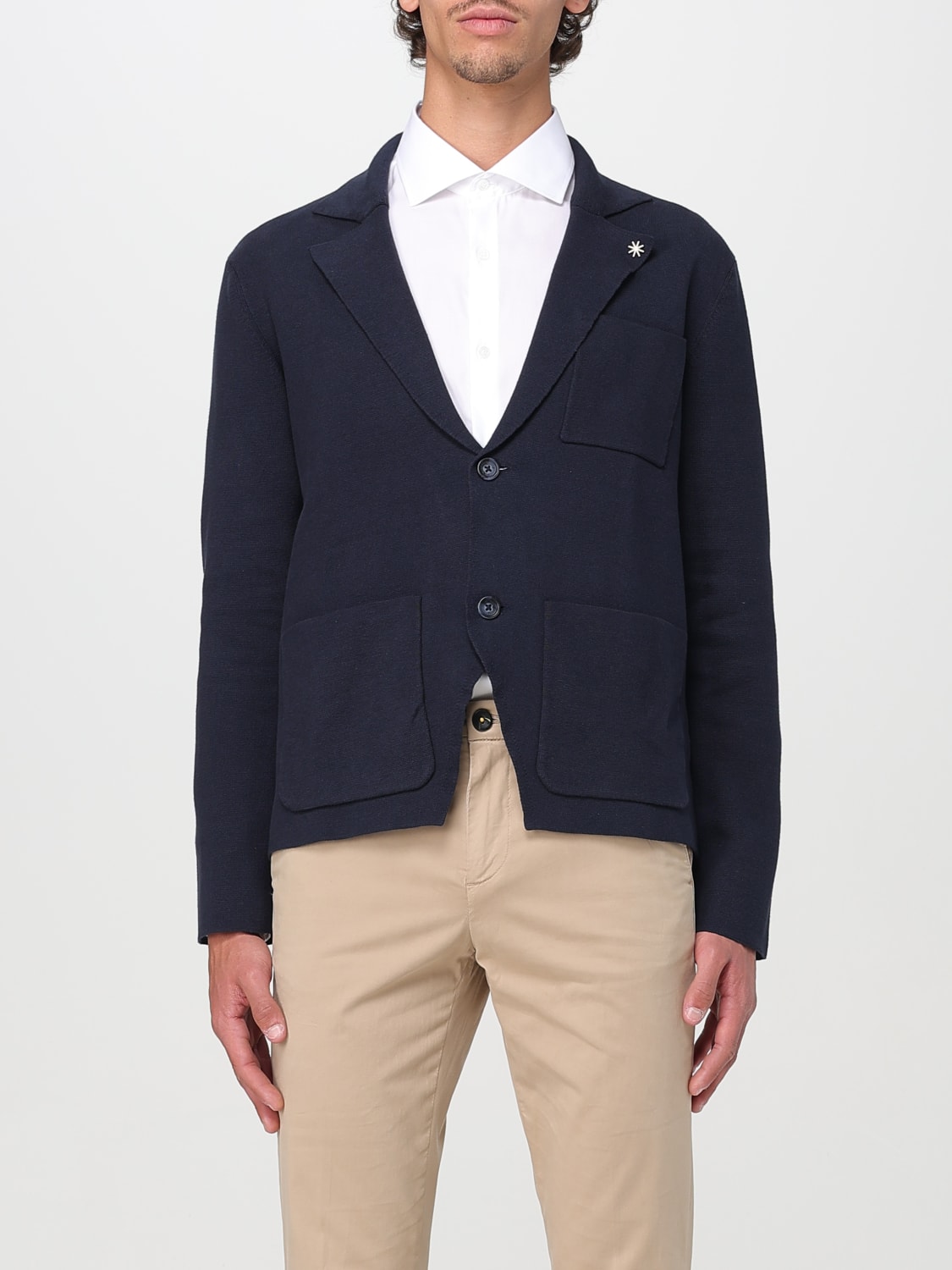MANUEL RITZ: Blazer men - Blue | Manuel Ritz blazer 3832M595253309 ...