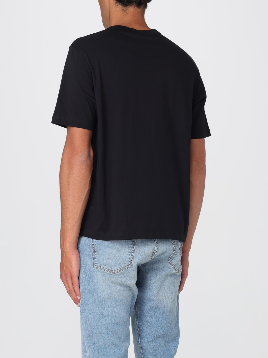 PS PAUL SMITH: Polo shirt men - Black | Ps Paul Smith t-shirt M2R220XPP4702 online at GIGLIO.COM
