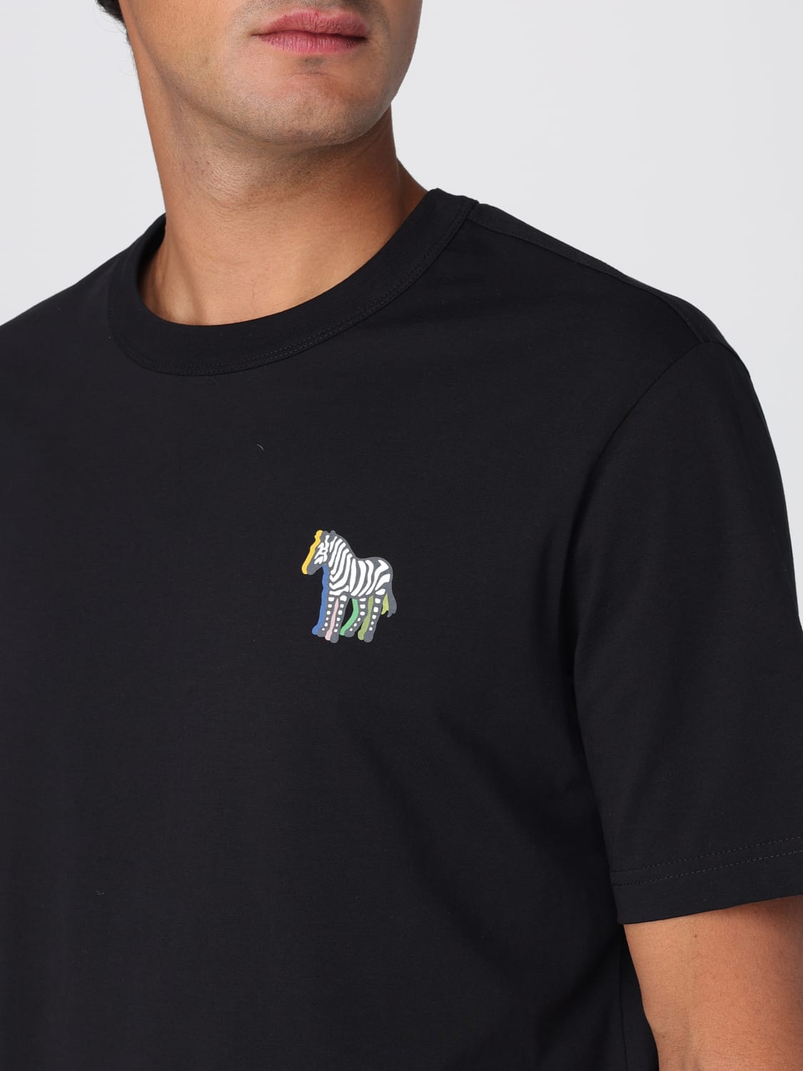 PS PAUL SMITH: Polo shirt men - Black | Ps Paul Smith t-shirt M2R220XPP4702 online at GIGLIO.COM