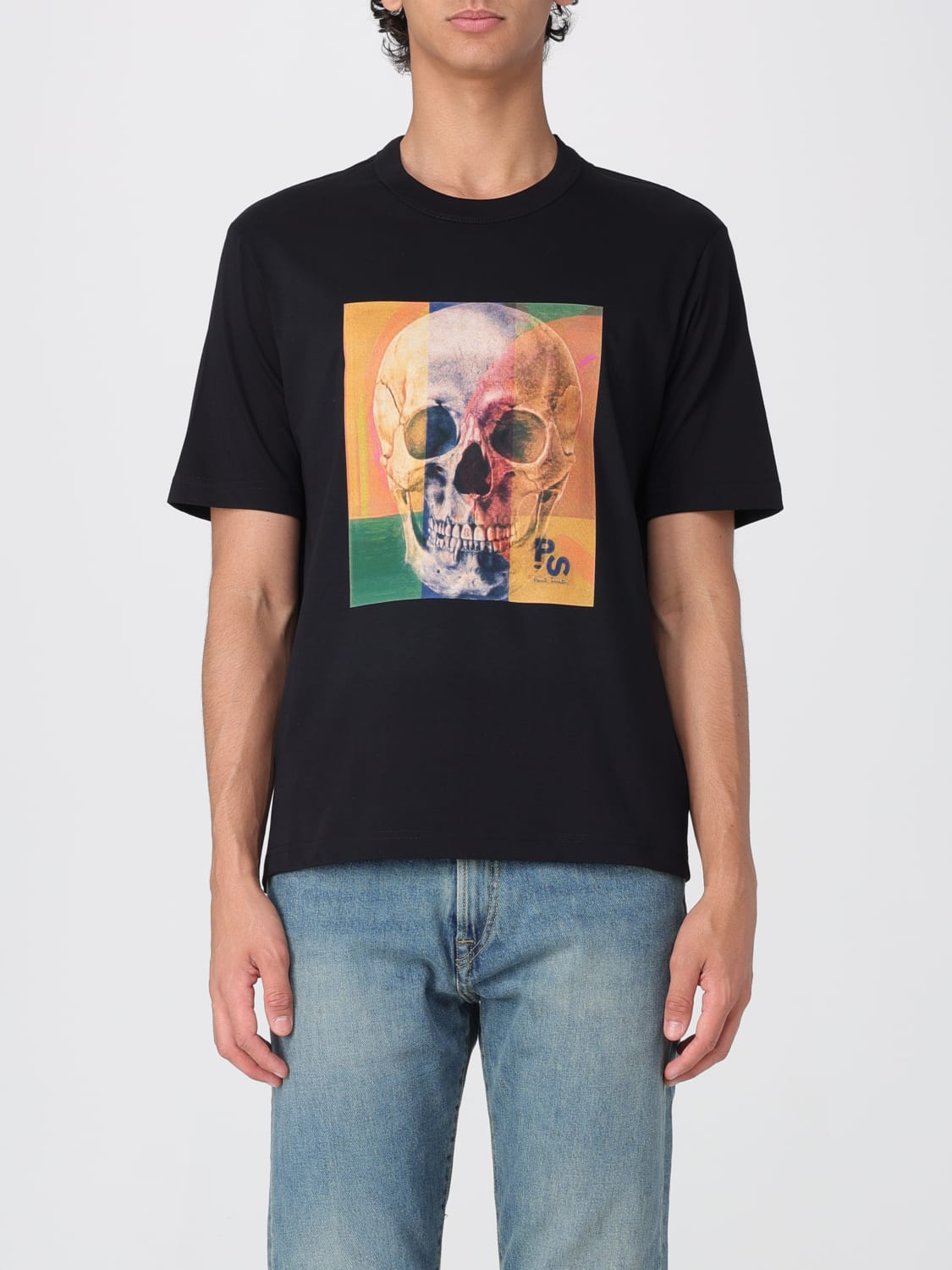 PS PAUL SMITH: Polo shirt men - Black | Ps Paul Smith t-shirt M2R220XPP4703 online at GIGLIO.COM