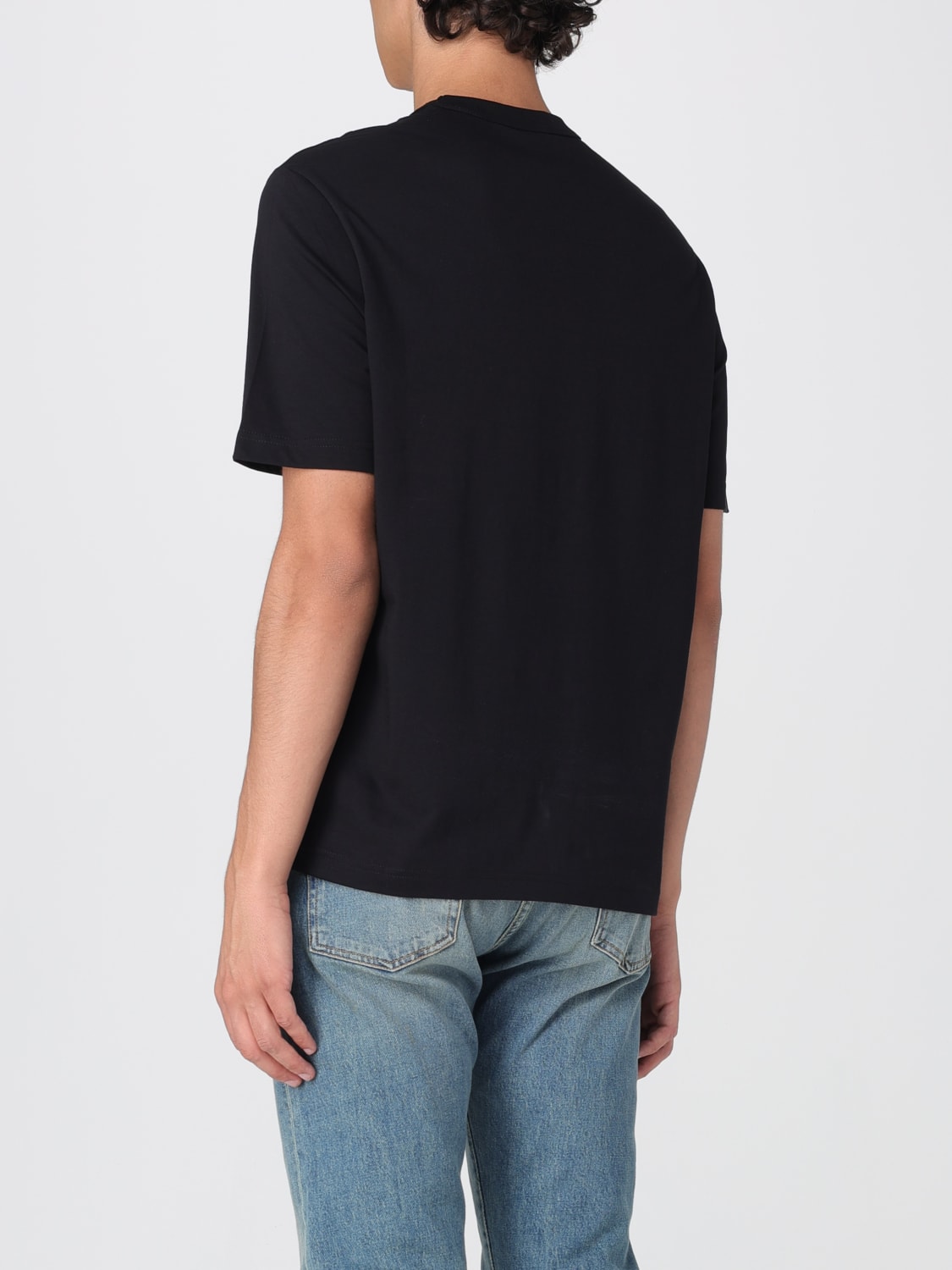 PS PAUL SMITH: Polo shirt men - Black | Ps Paul Smith t-shirt M2R220XPP4703 online at GIGLIO.COM