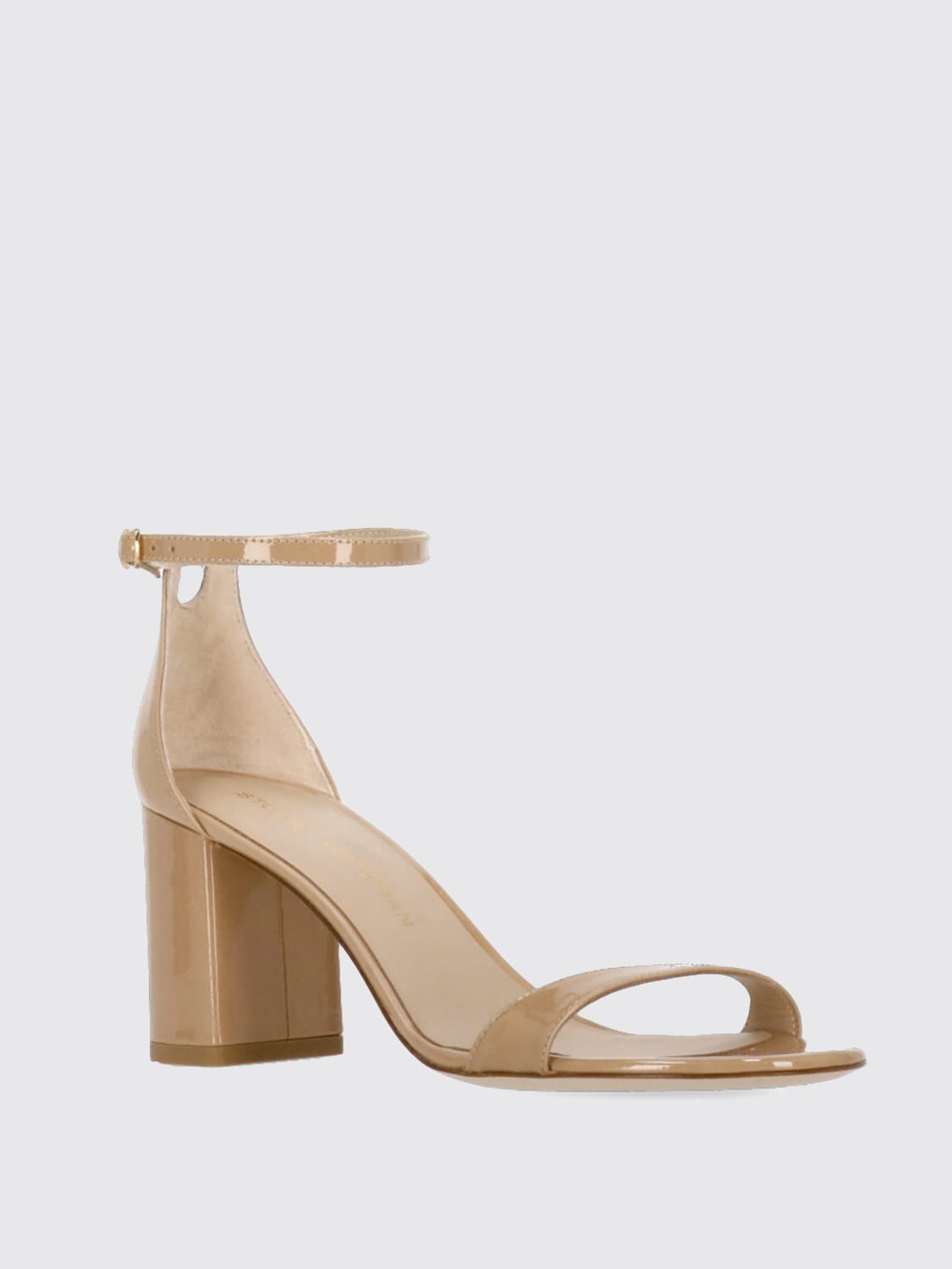 STUART WEITZMAN: Flat sandals woman - Natural | Stuart Weitzman heeled ...