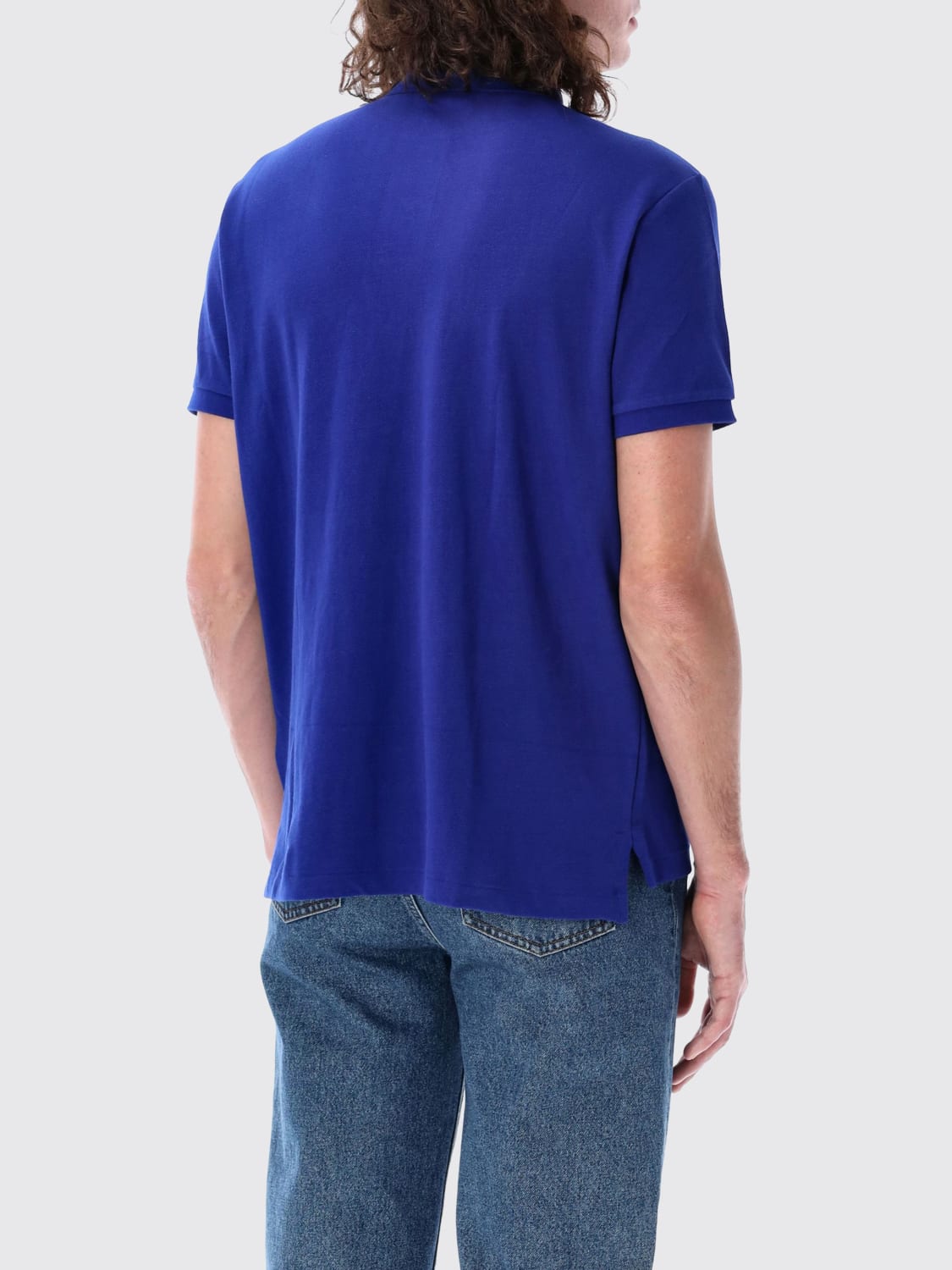 POLO RALPH LAUREN: T-shirt men - Blue | Polo Ralph Lauren polo shirt 710782592 online at GIGLIO.COM