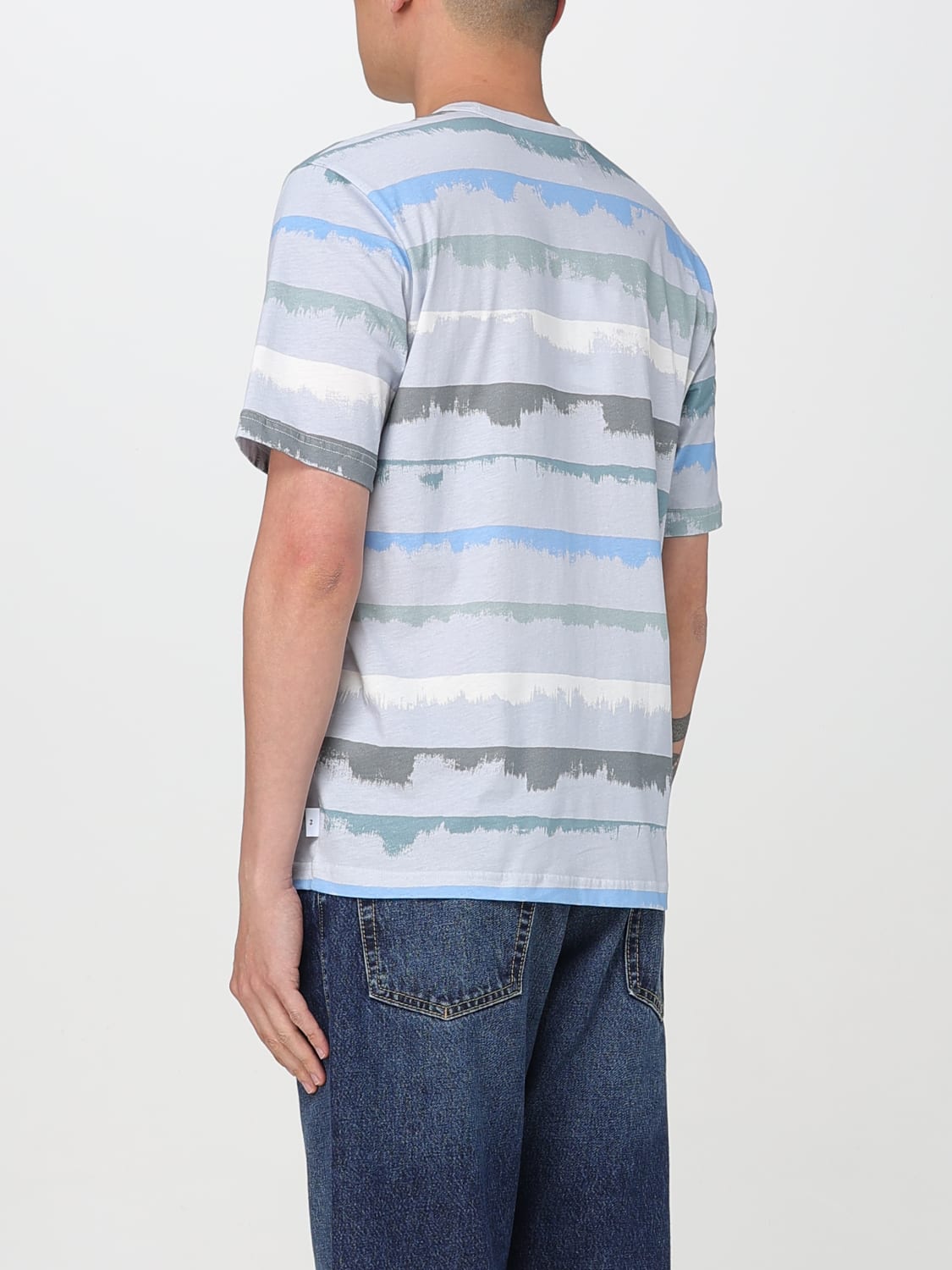 PS PAUL SMITH: T-shirt men - Blue | Ps Paul Smith t-shirt M2R220XP22328 online at GIGLIO.COM